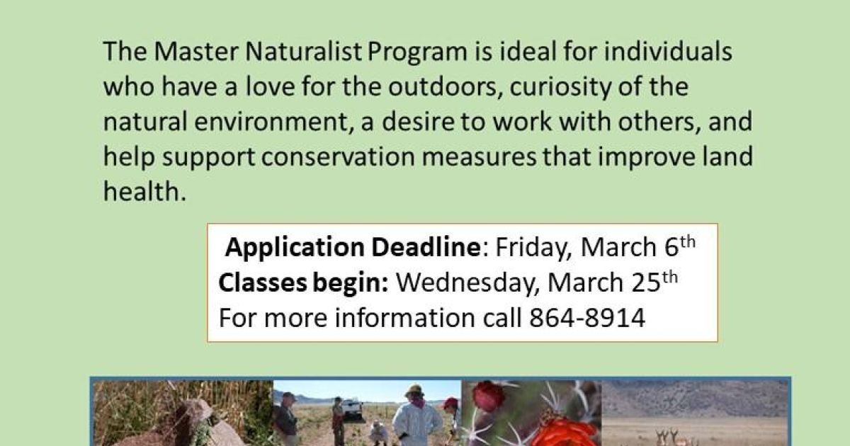 Master Naturalist Program Introduction and Application at Whitfield ...