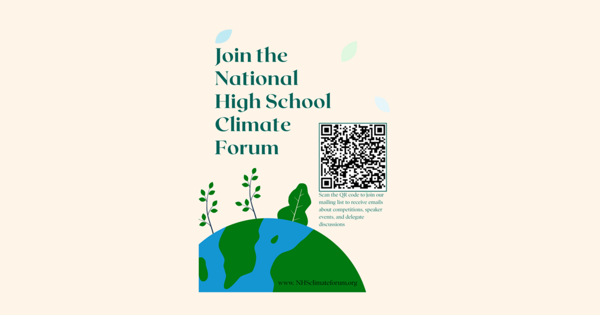 Join the National High School Climate Forum (NHSCF)! | eePRO